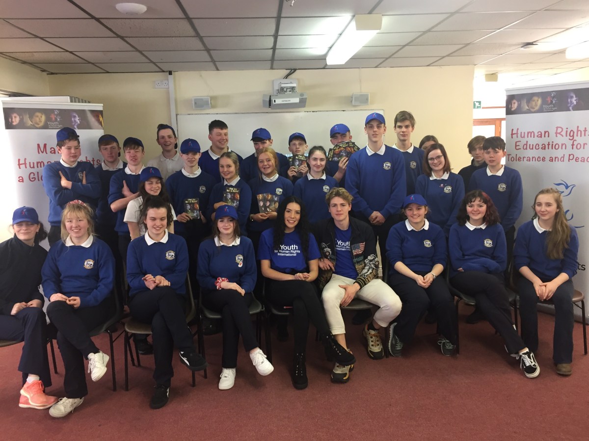 Cearta Daonna – Human Rights Celebrity Visit – Coláiste an Eachréidh TY